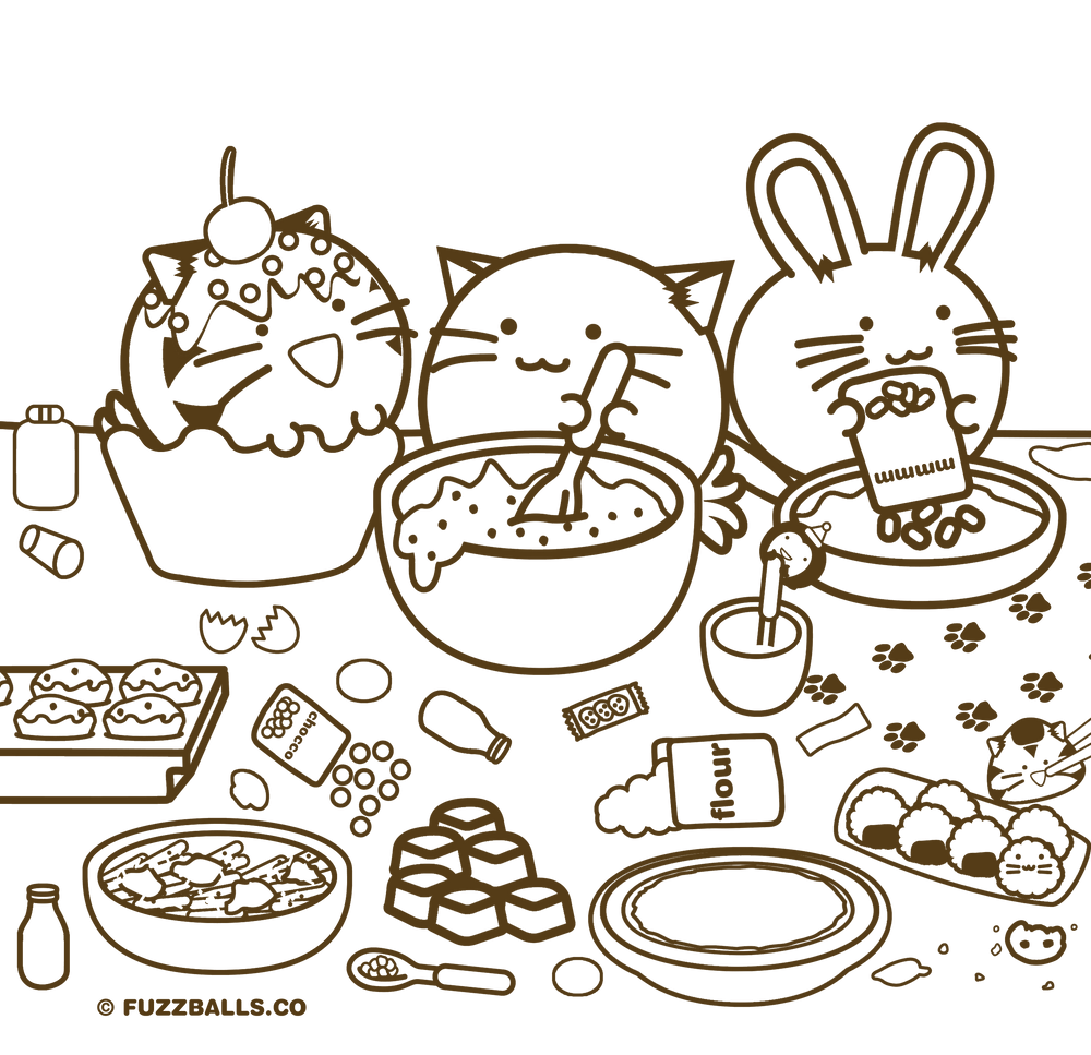 Colouring Sheets – Fuzzballs