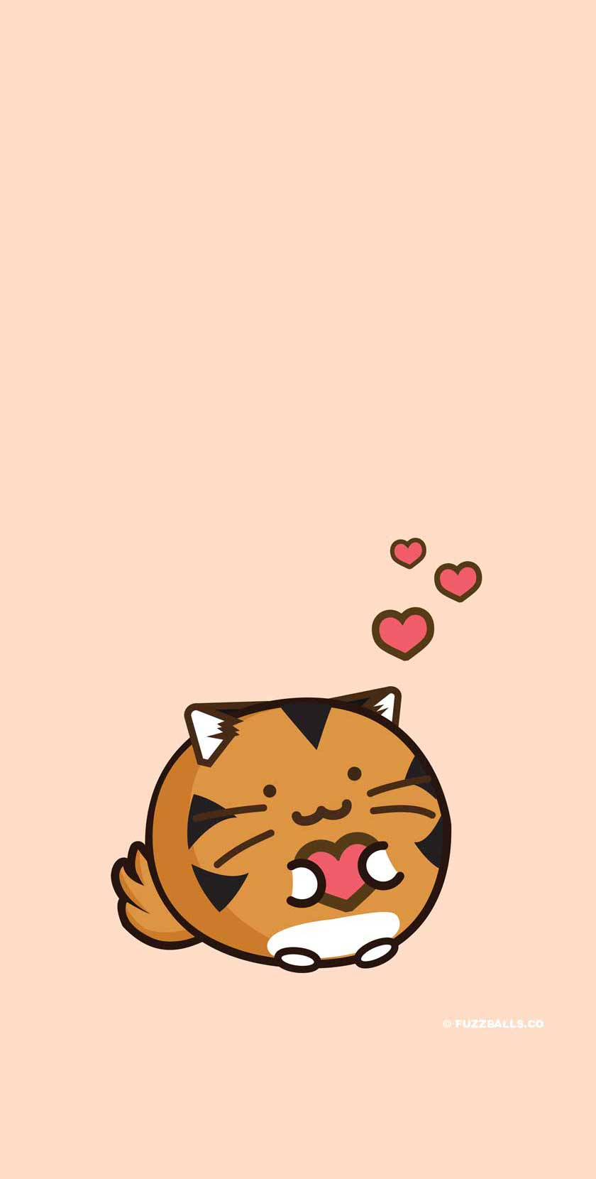 Timmy Rawr Heart Phone Wallpaper – Fuzzballs
