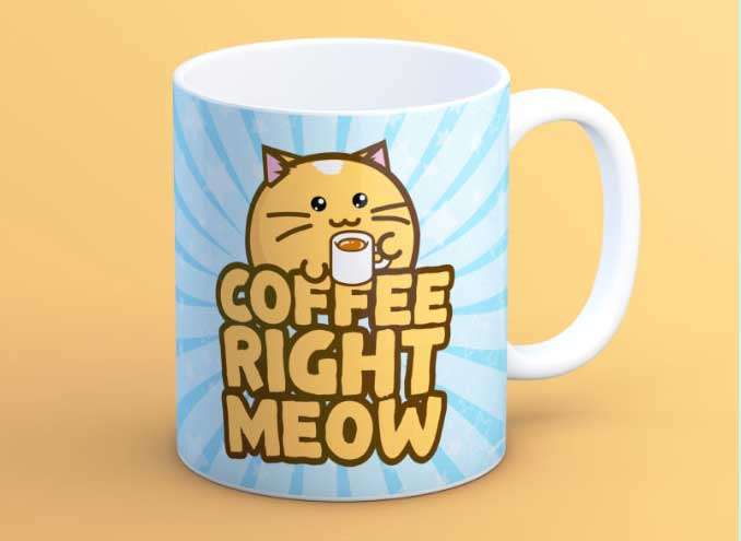 Coffee right meow Mug – Fuzzballs